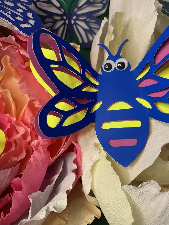 Api Arcobaleno Giganti in 3D 6 Pz - CreativeDesign